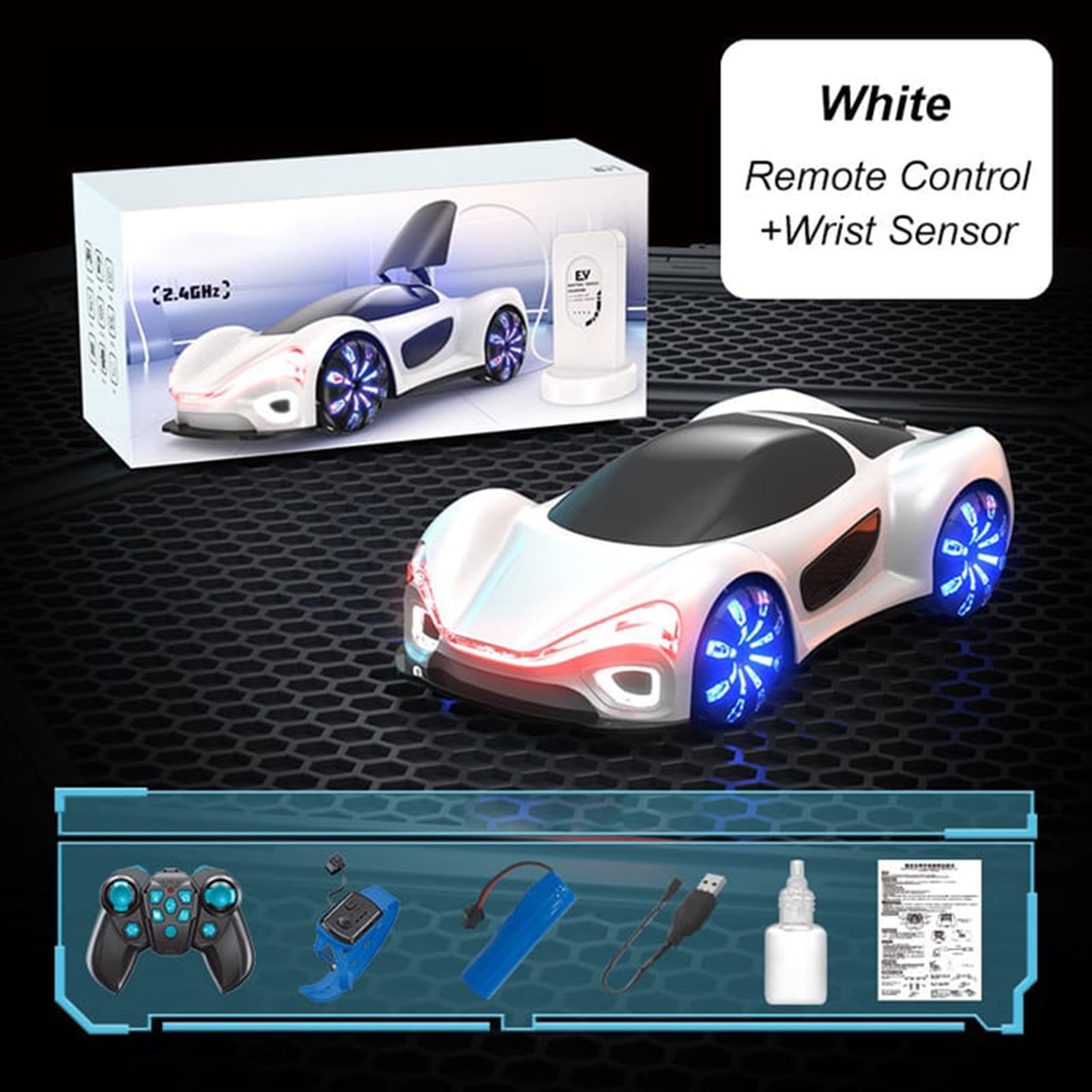 Gesture Sensing Stunt Light Spray Car Toys Sci-fi Style Electric Car ...