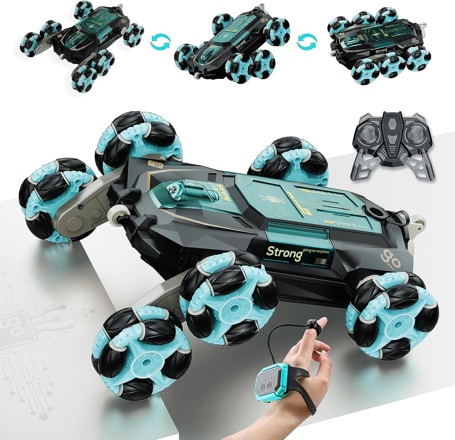 Gesture Sensing Stunt RC Car, 2.4Ghz Rechargeable, Hand Remote Control ...