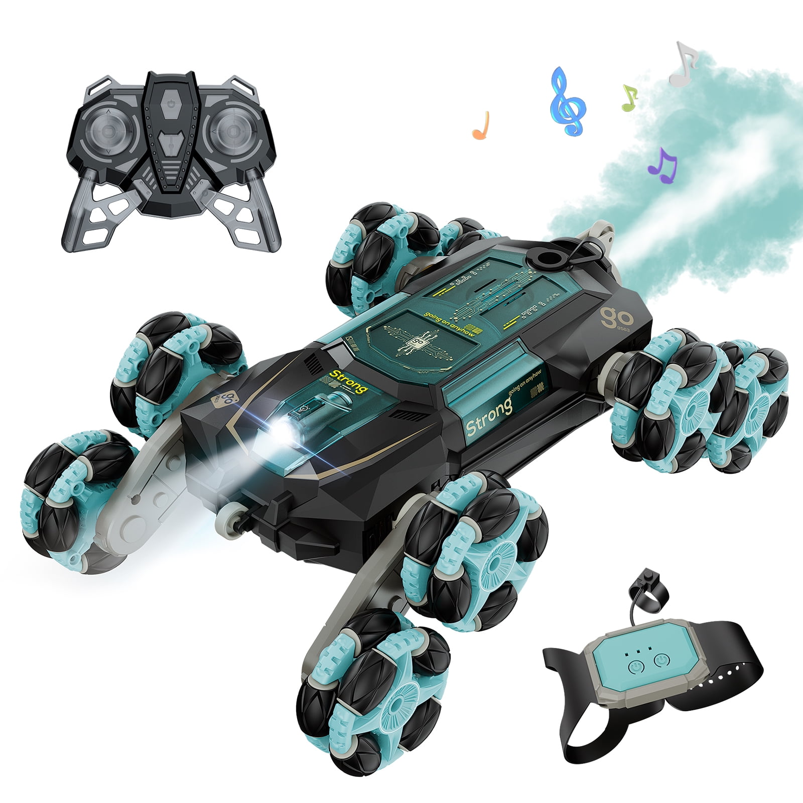 Gesture Sensing Stunt Rc Cars, with Light and Spray Car Toys for Age 8 ...