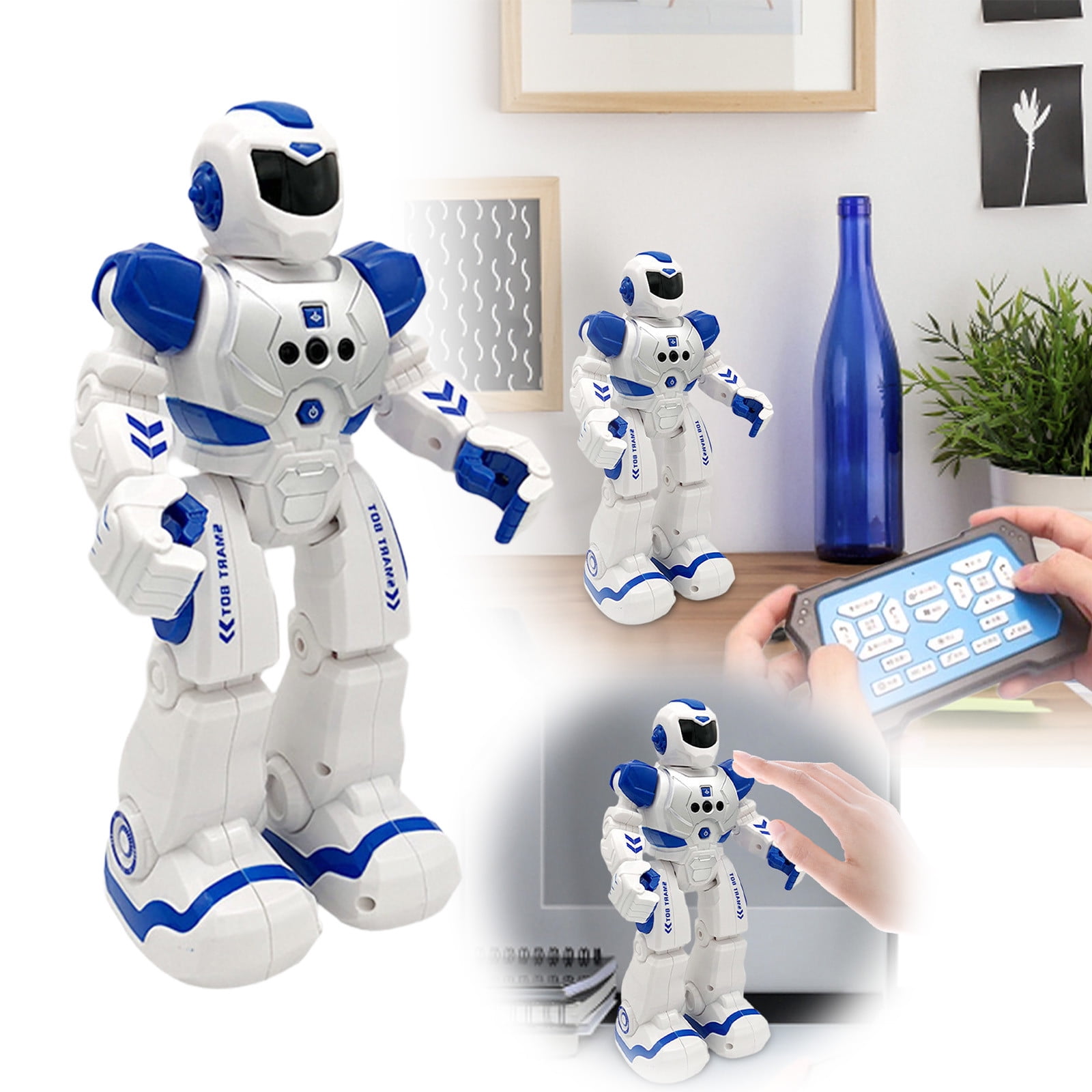 Gesture Sensing Toy Figure Interactive Dancing Robot Garage Kit Model ...