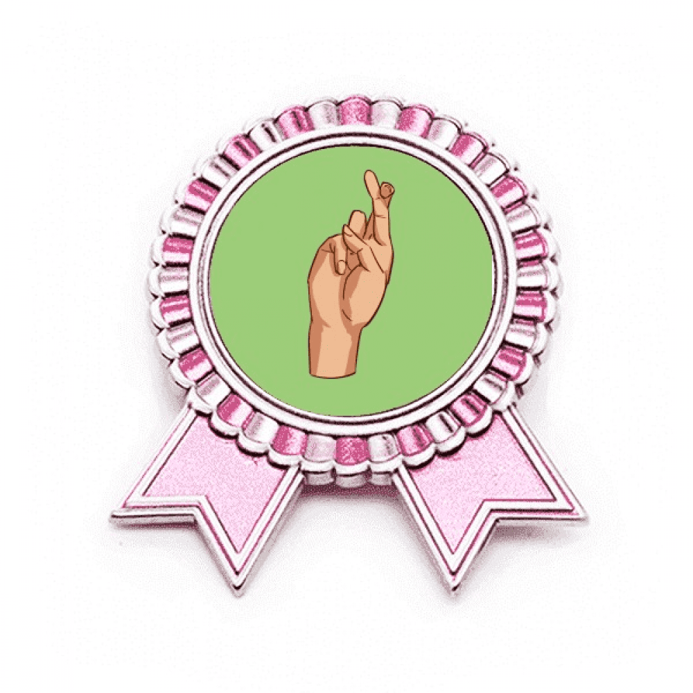 Gesture Synthesis Trikeros Expression Badge Brooch Pin Pink Winner ...