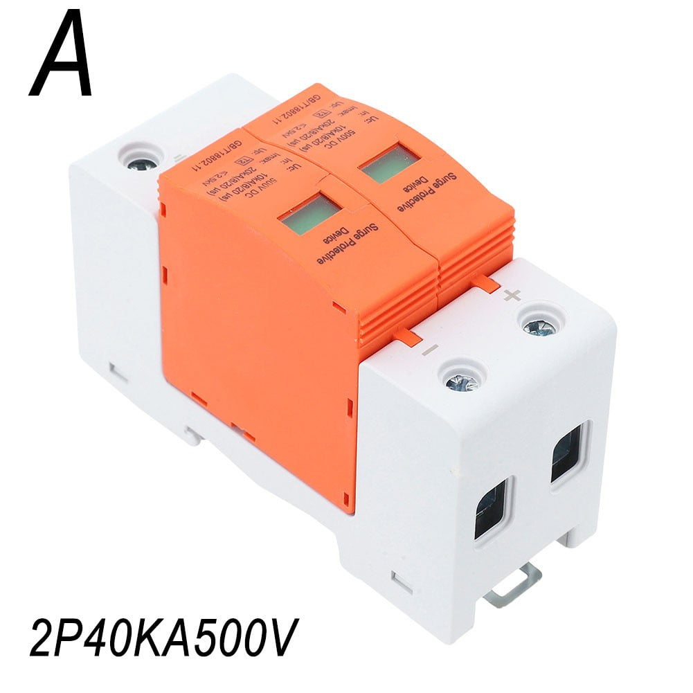 Gesuoke 2P 40KA DC 500V/1000V for SPD Surge Protection Device Arrester ...