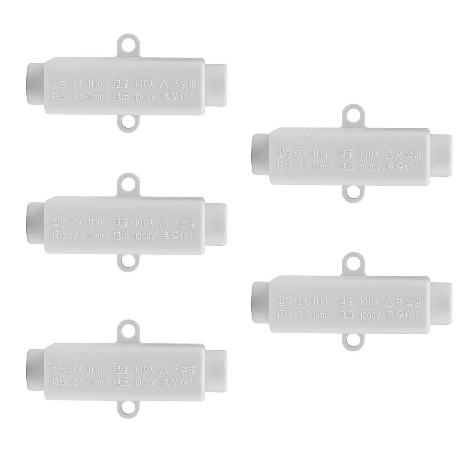 Gesuoke Pack of 5 Wire Terminal Clamp Wire Terminal Block 1000V 100A ...