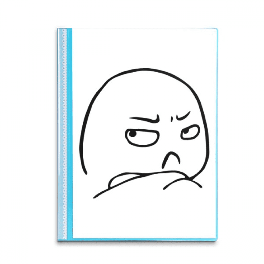 Get Angry Strabismus Face Cartoon Book Sheet Protectors Portfolio ...