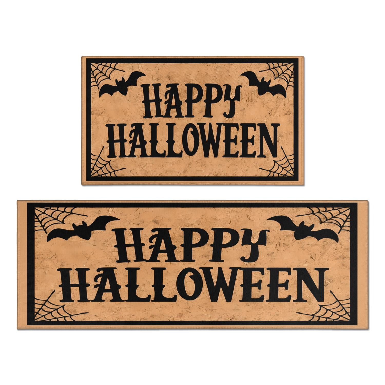 Get Bewitched by Black Halloween Kitchen Mats Set Gothic Witch Design ...