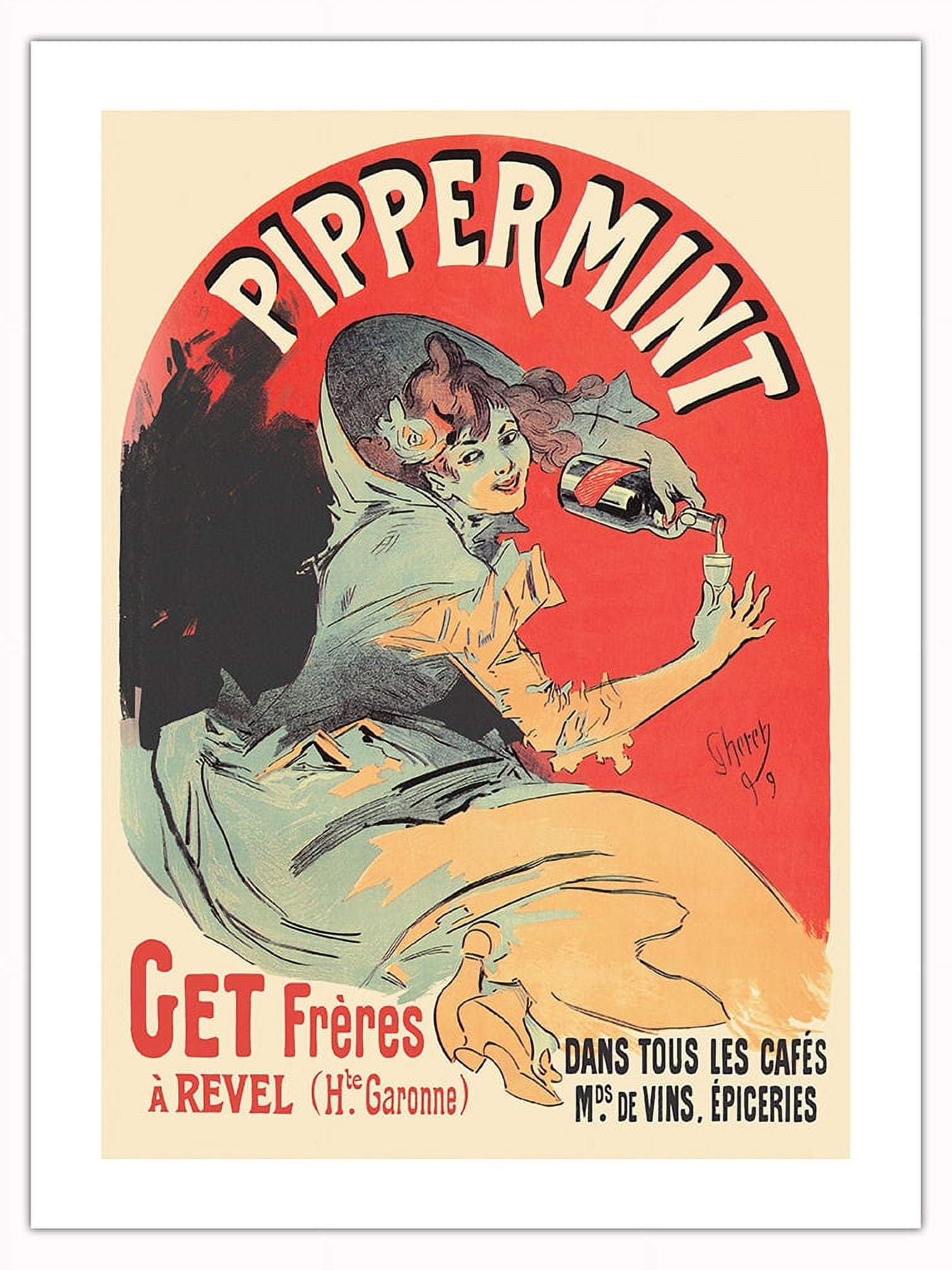 Get Fréres Pippermint - Peppermint Creme de Menthe Liqueur - Vintage ...