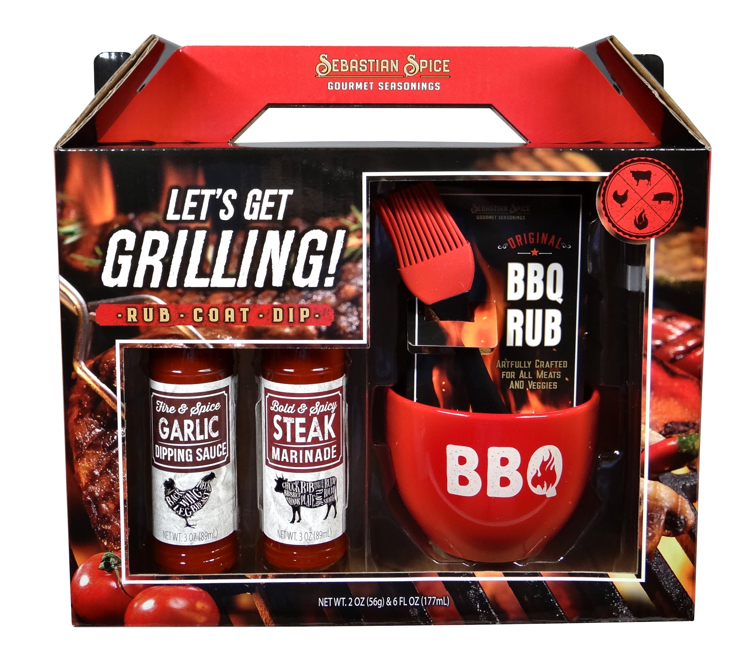 Get Grilling Gourmet Set by Sebastian Spice - 2 oz, 6 fl oz - Walmart.com