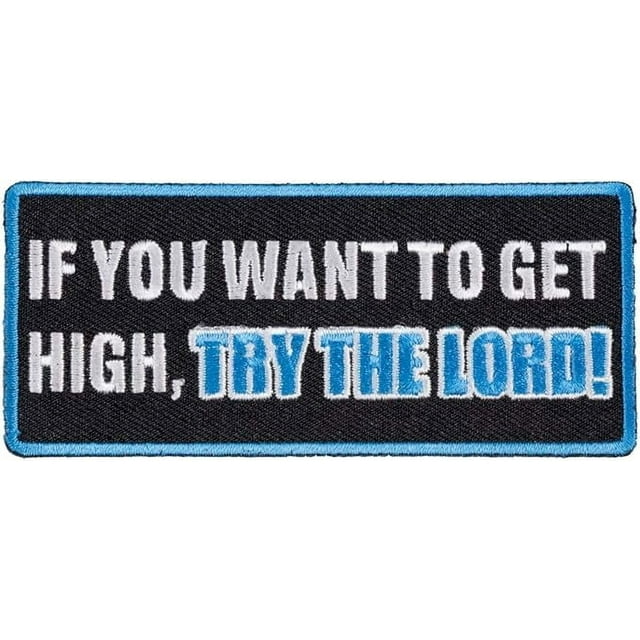 Get High Try The Lord Patch, Religious Inspirational Patches - Walmart.com