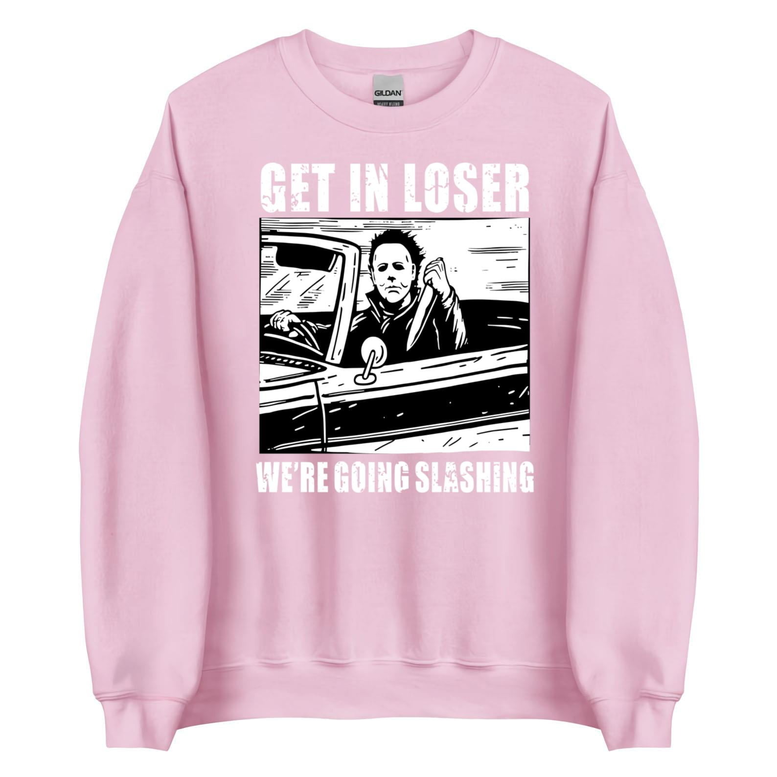 Get In Loser We're Going Slashing Horror Character Halloween Retro Men ...