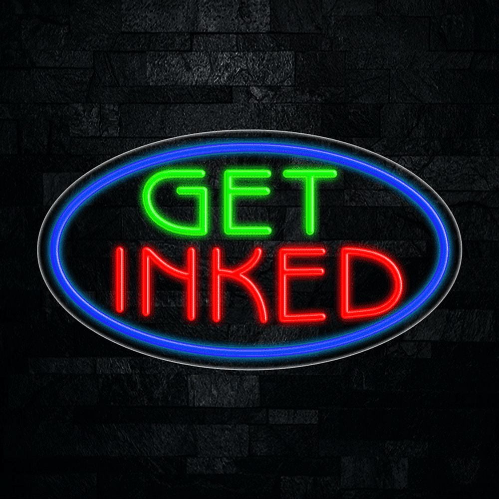 Get Inked LED Neon Sign 28"L x 16"H #34524 - Walmart.com