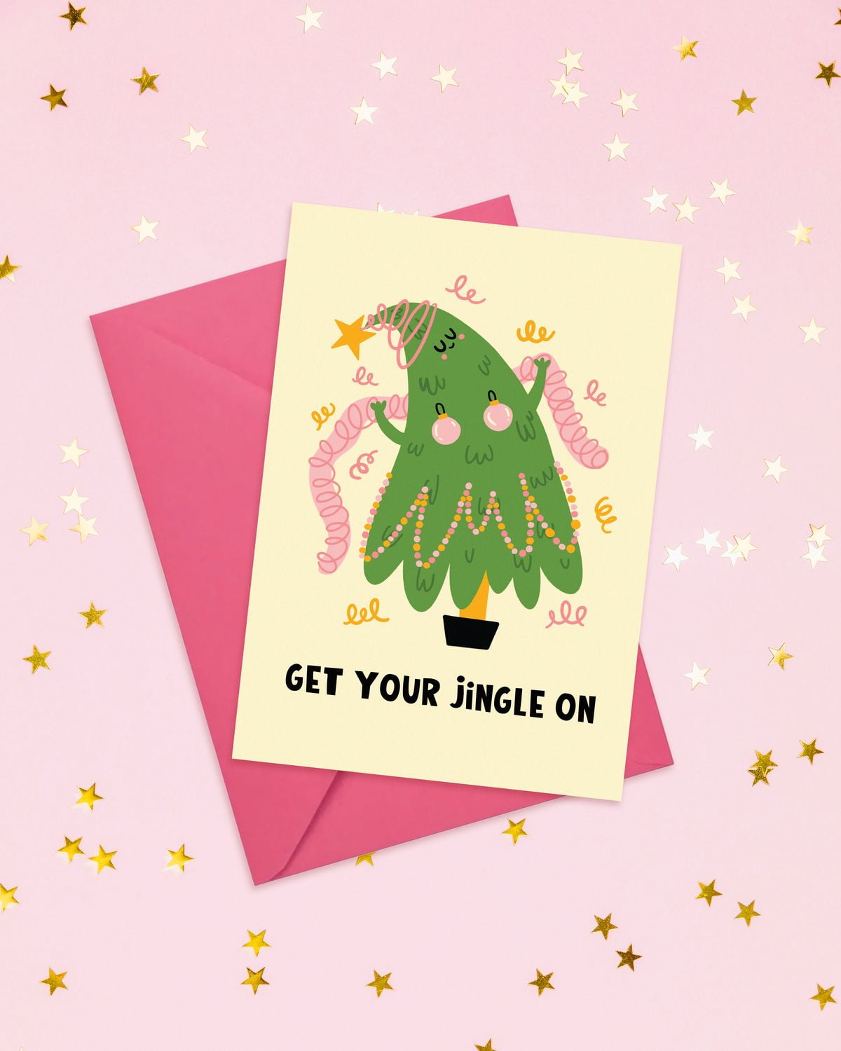Get Your Jingle On Christmas Card – Fun Holiday Greeting with Cute ...
