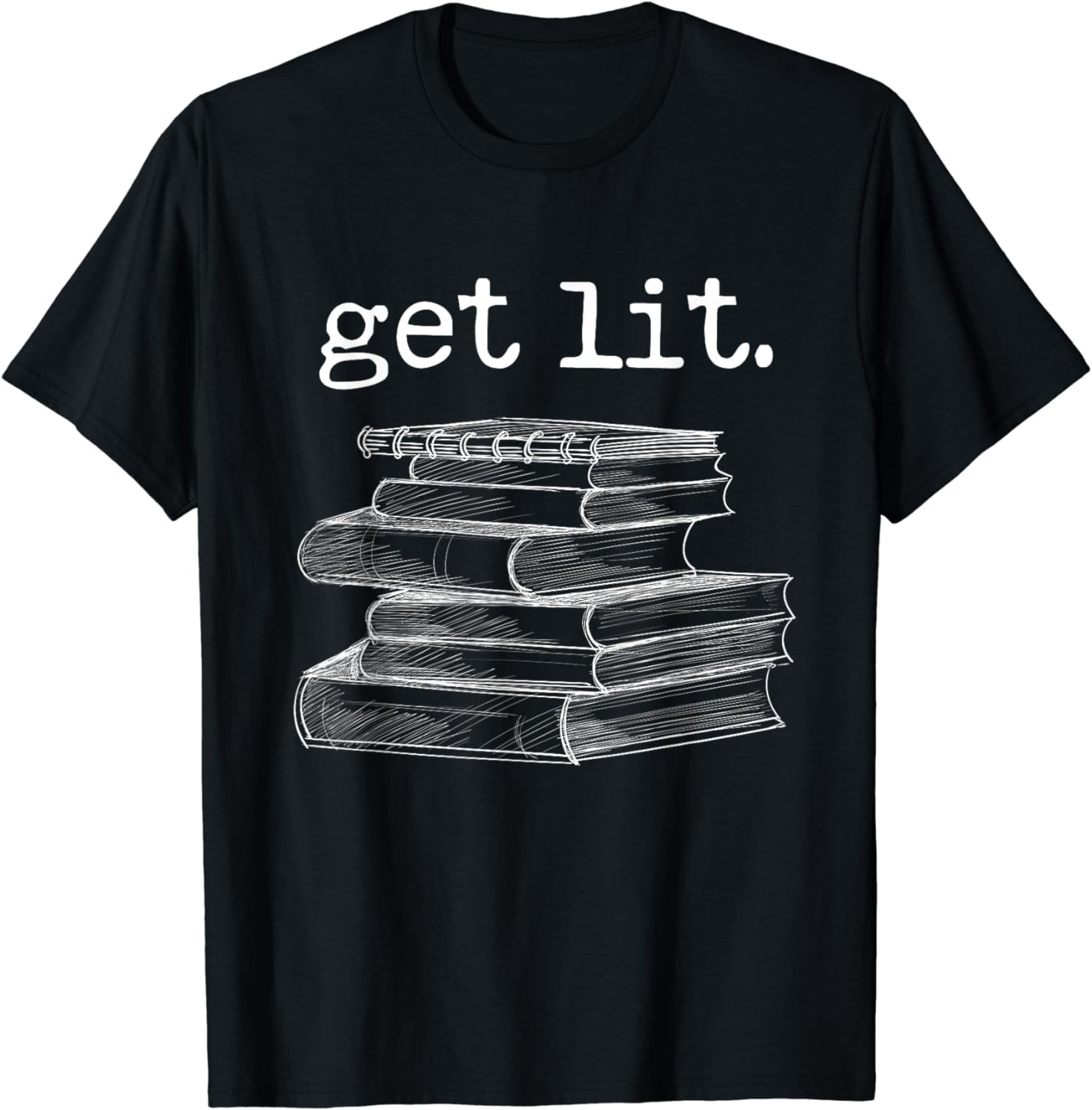 Get Lit with Books Funny Meme Book Lover Reading T-Shirt - Walmart.com