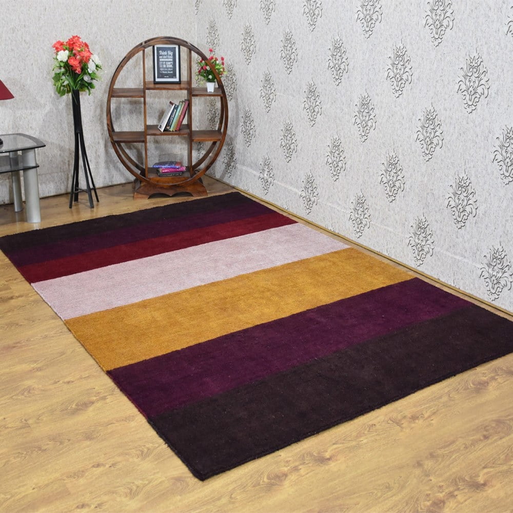 Get MY Rugs LLC Hand Knotted Loom Silk Mix Area Rug Contemporary Brown ...