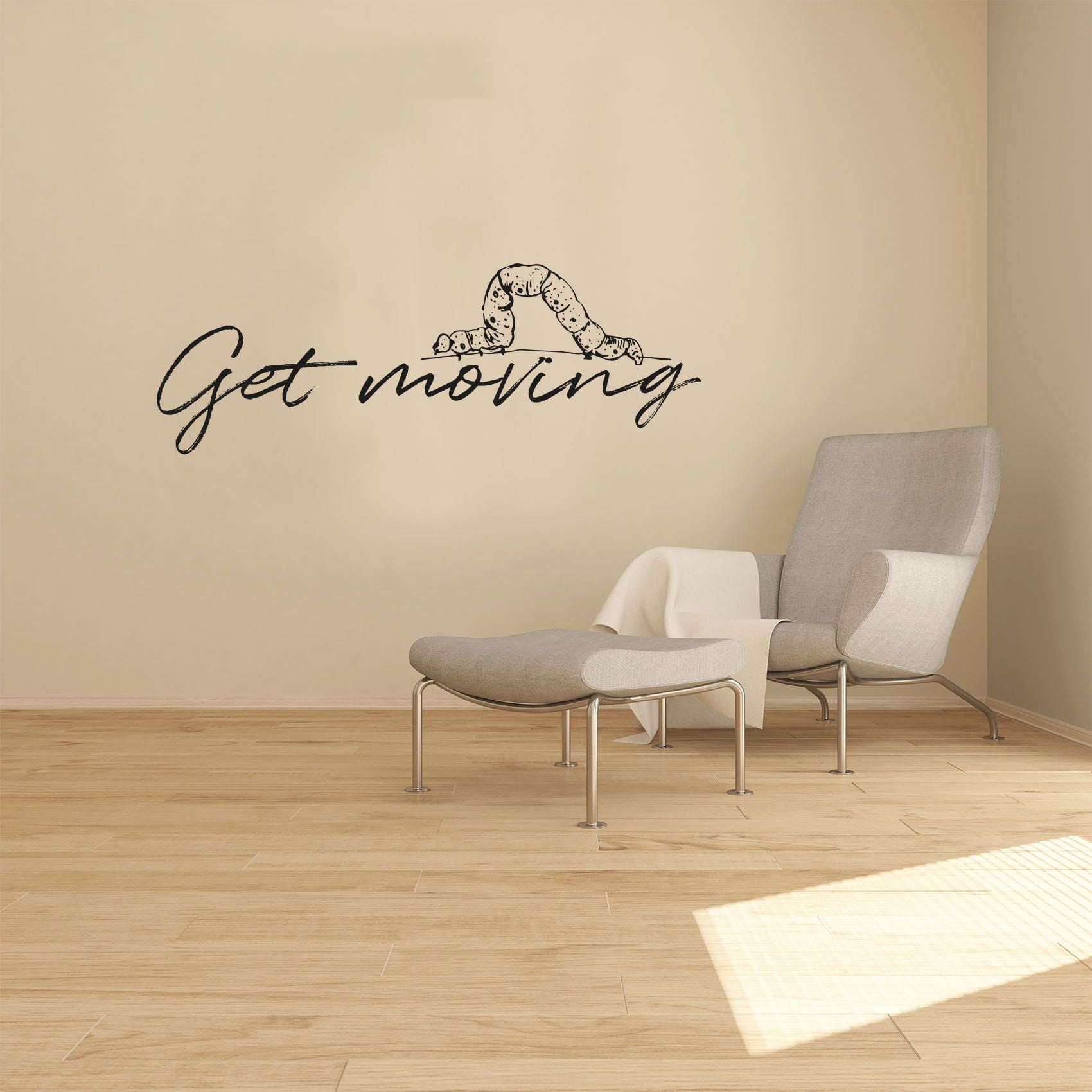 Get Moving Quote Caterpillar Larvae Cute Animal Insect Insects Vinyl ...