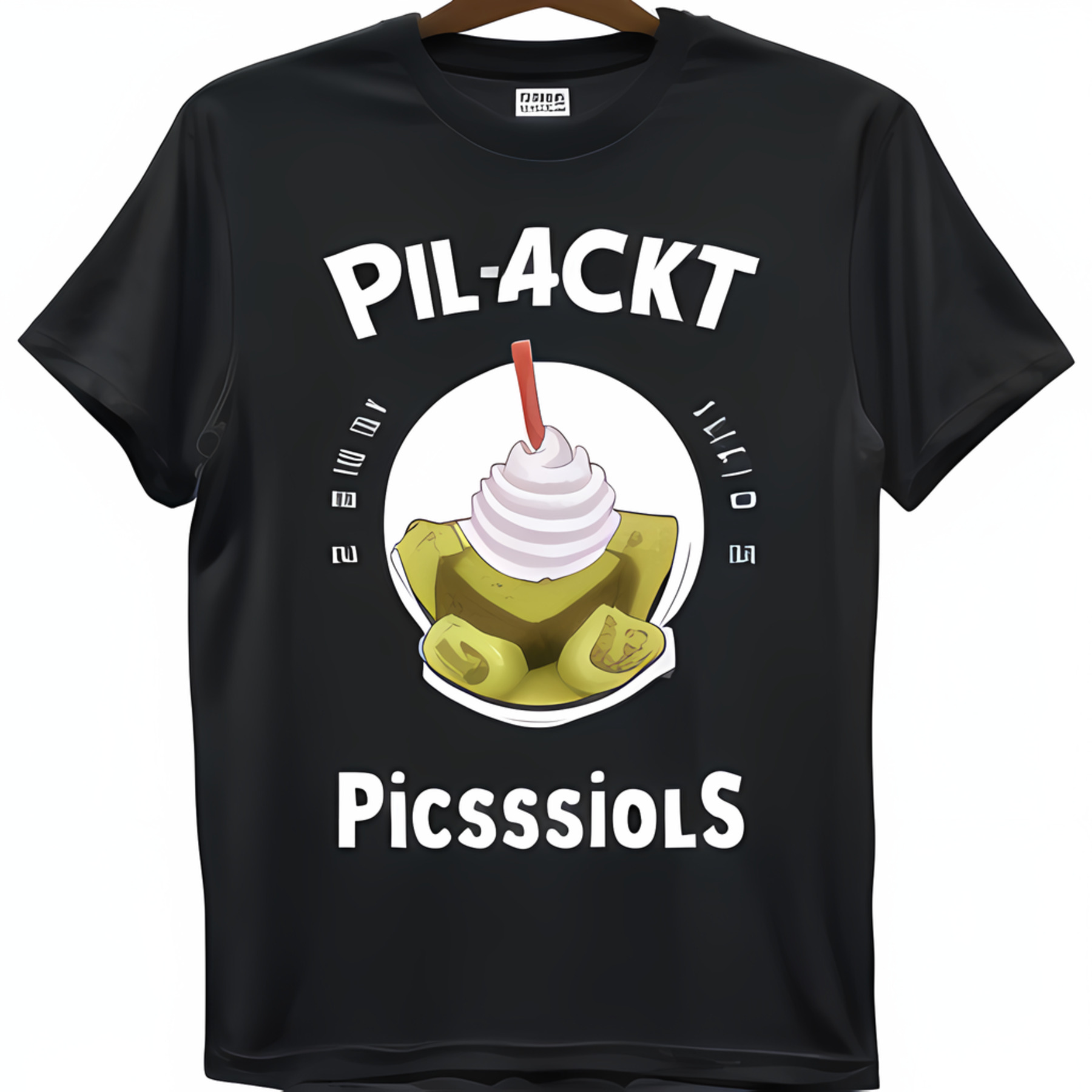 Get Noticed in Style with our Pilackt Picsssiols Black T-Shirt Unique ...