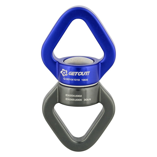 Get Out! 360 Rotating Tire Swing Swivel Hardware - 2500lb Cap Hammock ...