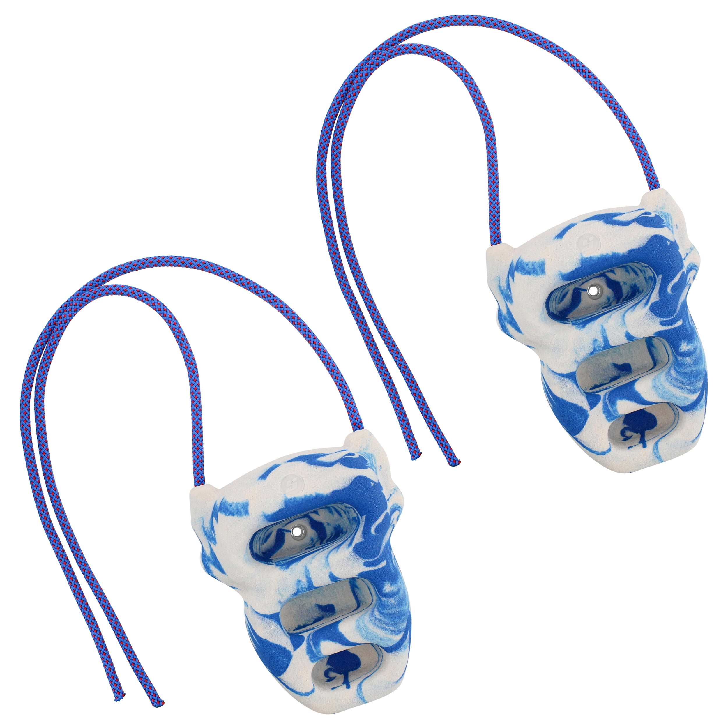 Get Out! Hangboard Rock Climbing Fingerboard - 2pk Blue/White Climbing ...