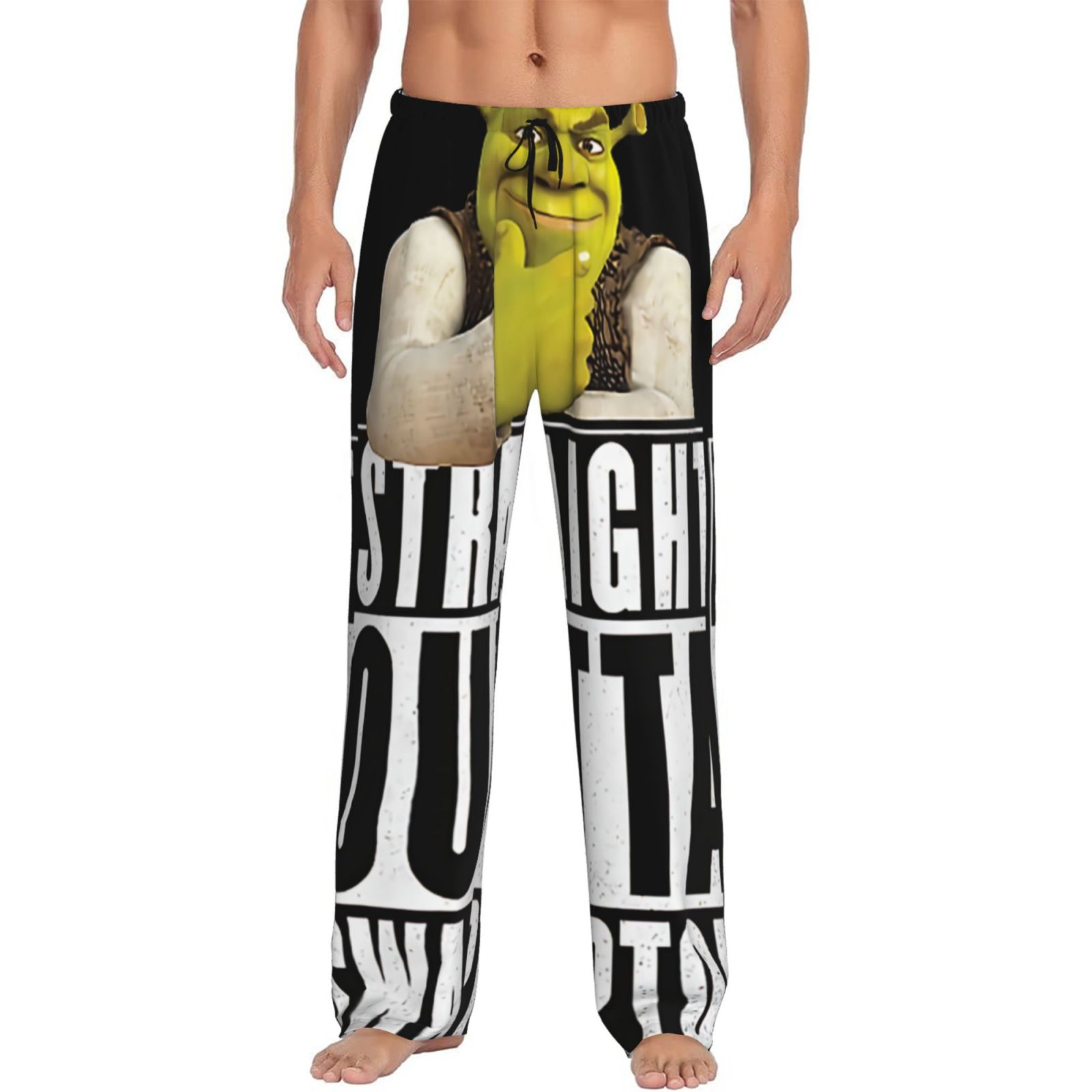 Get Out Meme Shrek Men'S Pajama Pants With Pockets Stretch Pajama ...