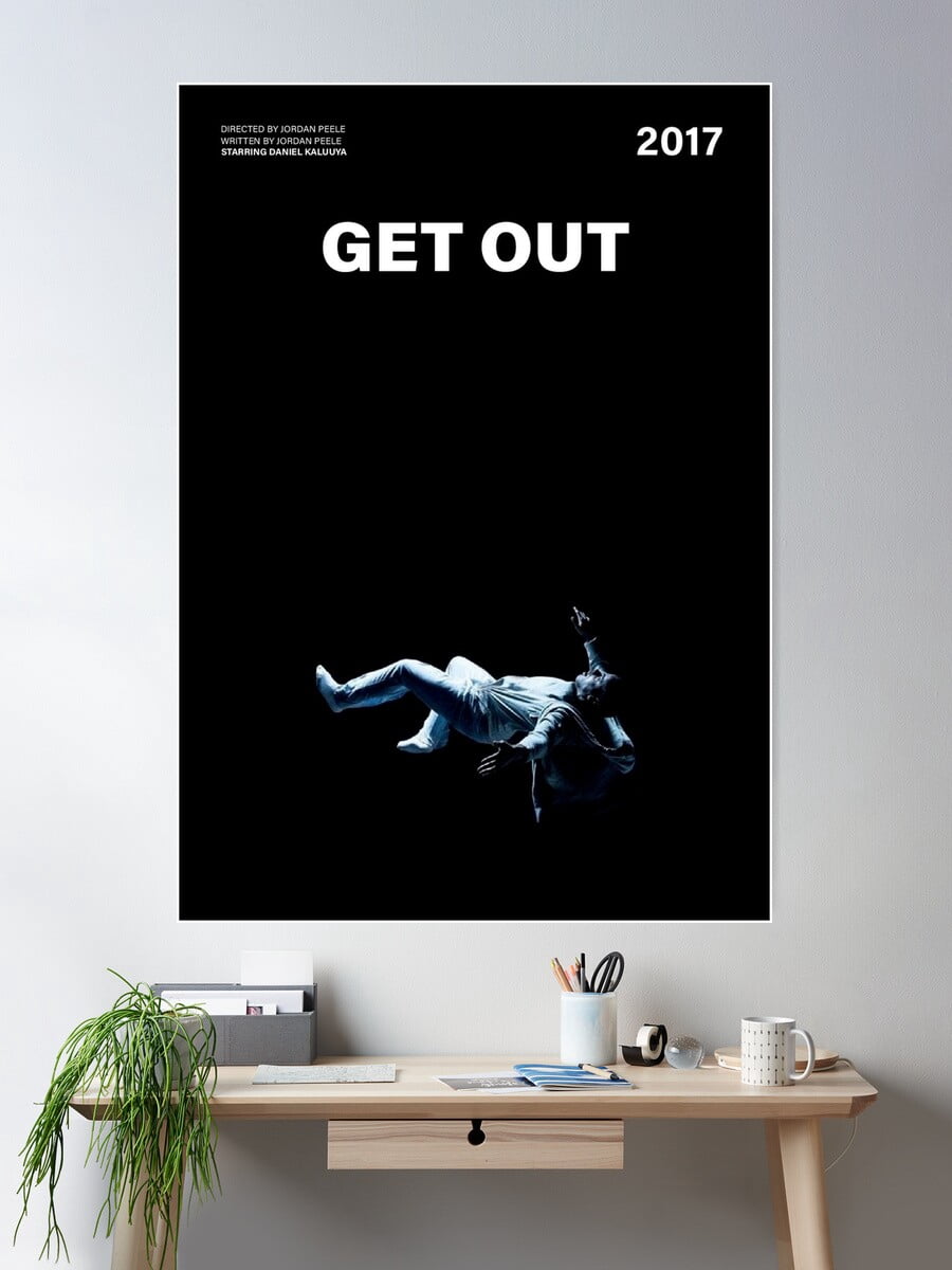 Get Out // Minimal Movie Poster Poster Wall Art, Modern Wall Decor For ...