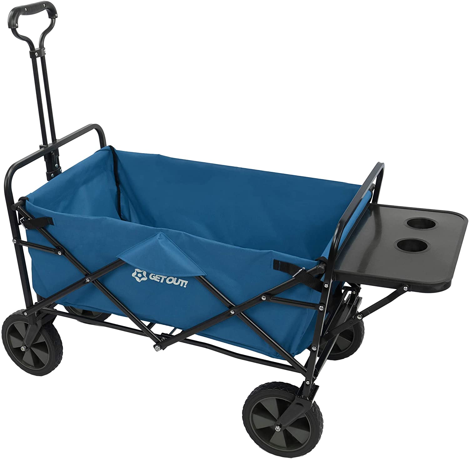 Get Out! Wagons Carts Foldable Navy Blue - 220 Pound Max Heavy Duty ...