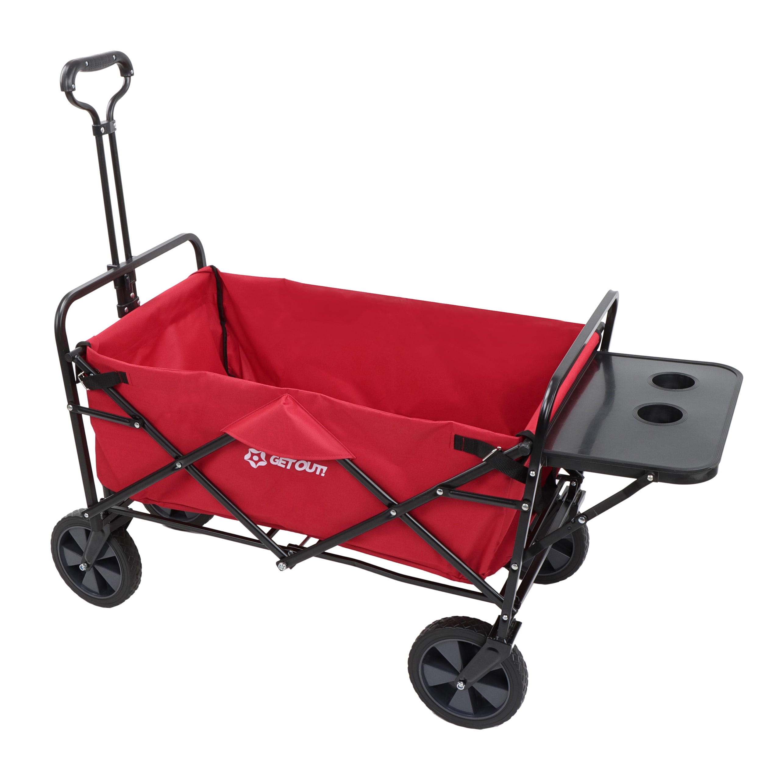 Get Out! Wagons Carts Foldable Red - 220 Pound Max Heavy Duty ...