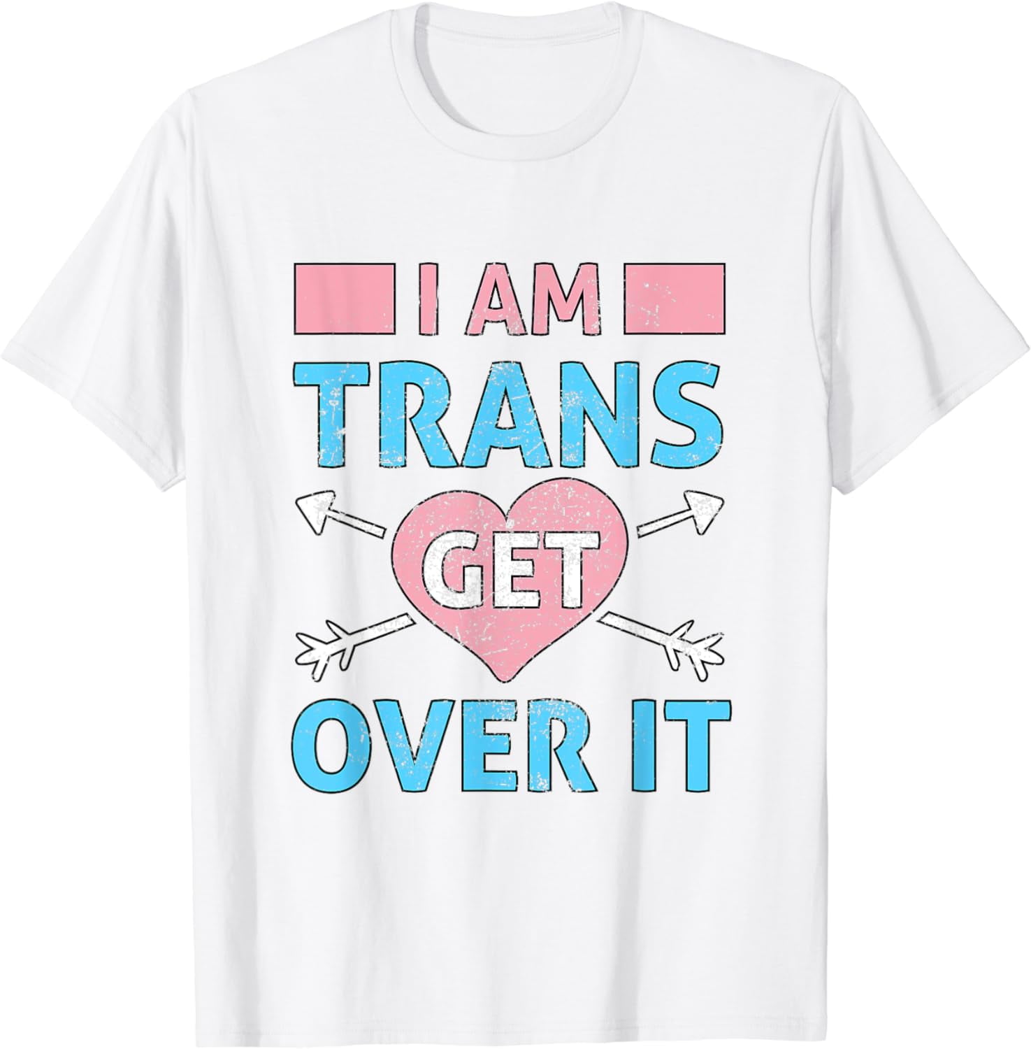 Get Over It Gender Identity Transgender T-Shirt - Walmart.com