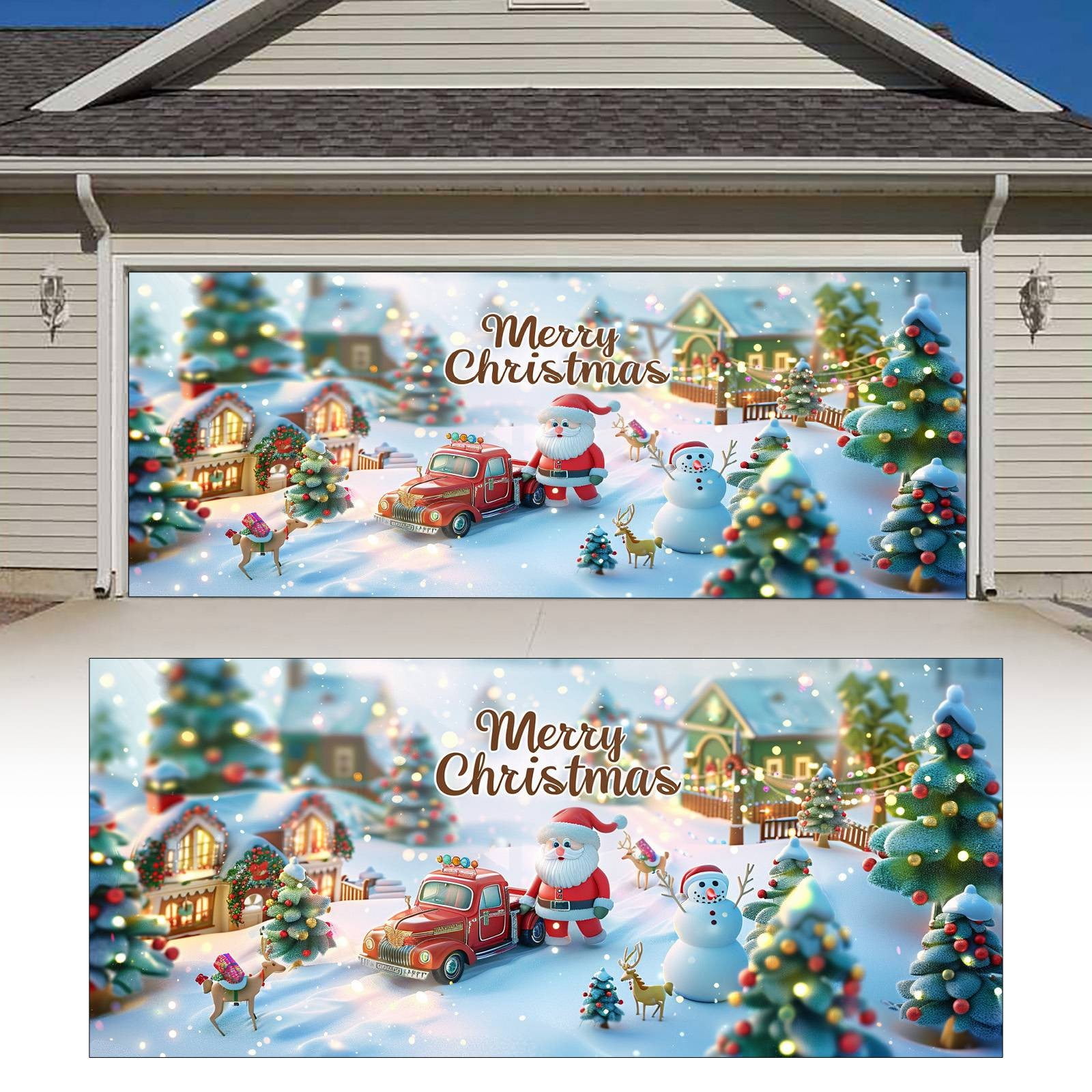 Get Ready For An Christmas With Our Extra Large Garage Banner Impress ...