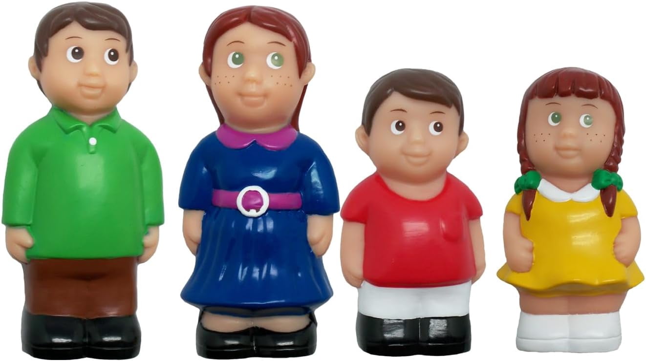 Get Ready Kids 5" Play Figures, Caucasian Family, Set of 4 - Walmart.com