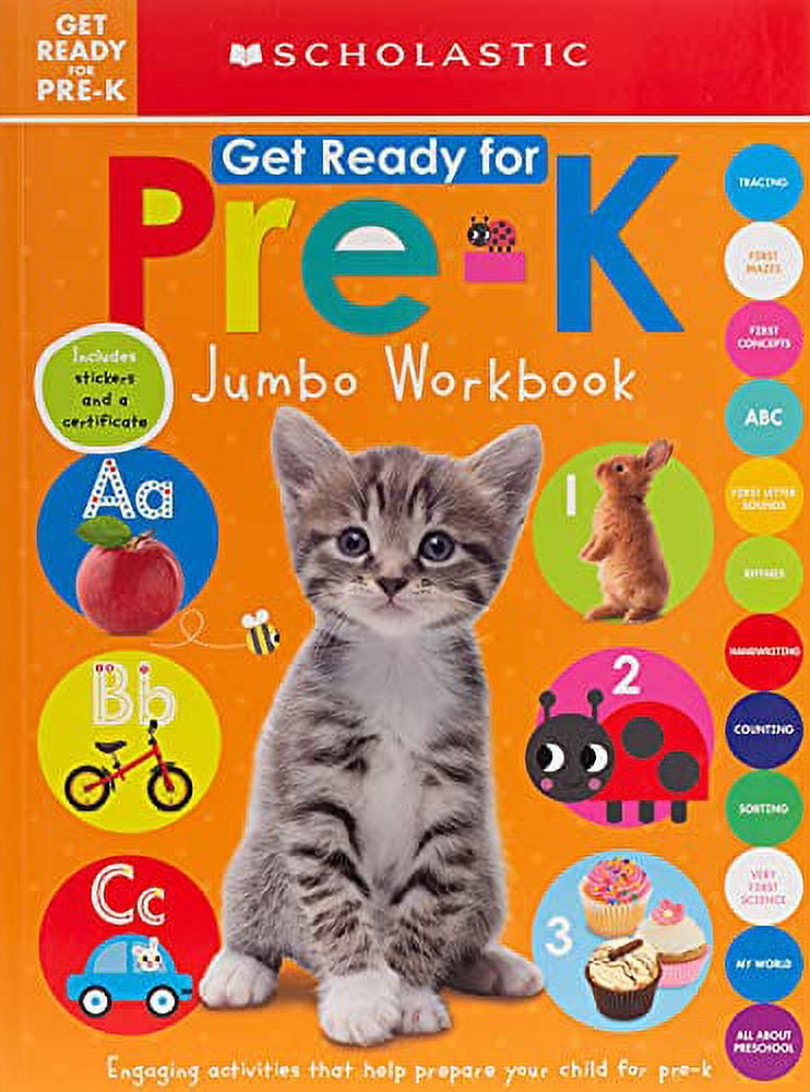 Pre-Owned Get Ready for Pre-K Jumbo Workbook: Scholastic Early Learners ...