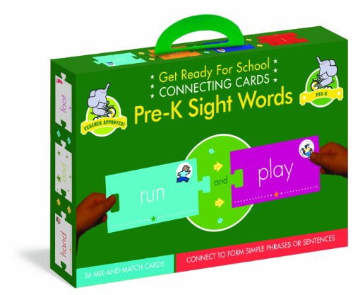 Get Ready for School Connecting Cards: Pre-K Sight Words - Walmart.com