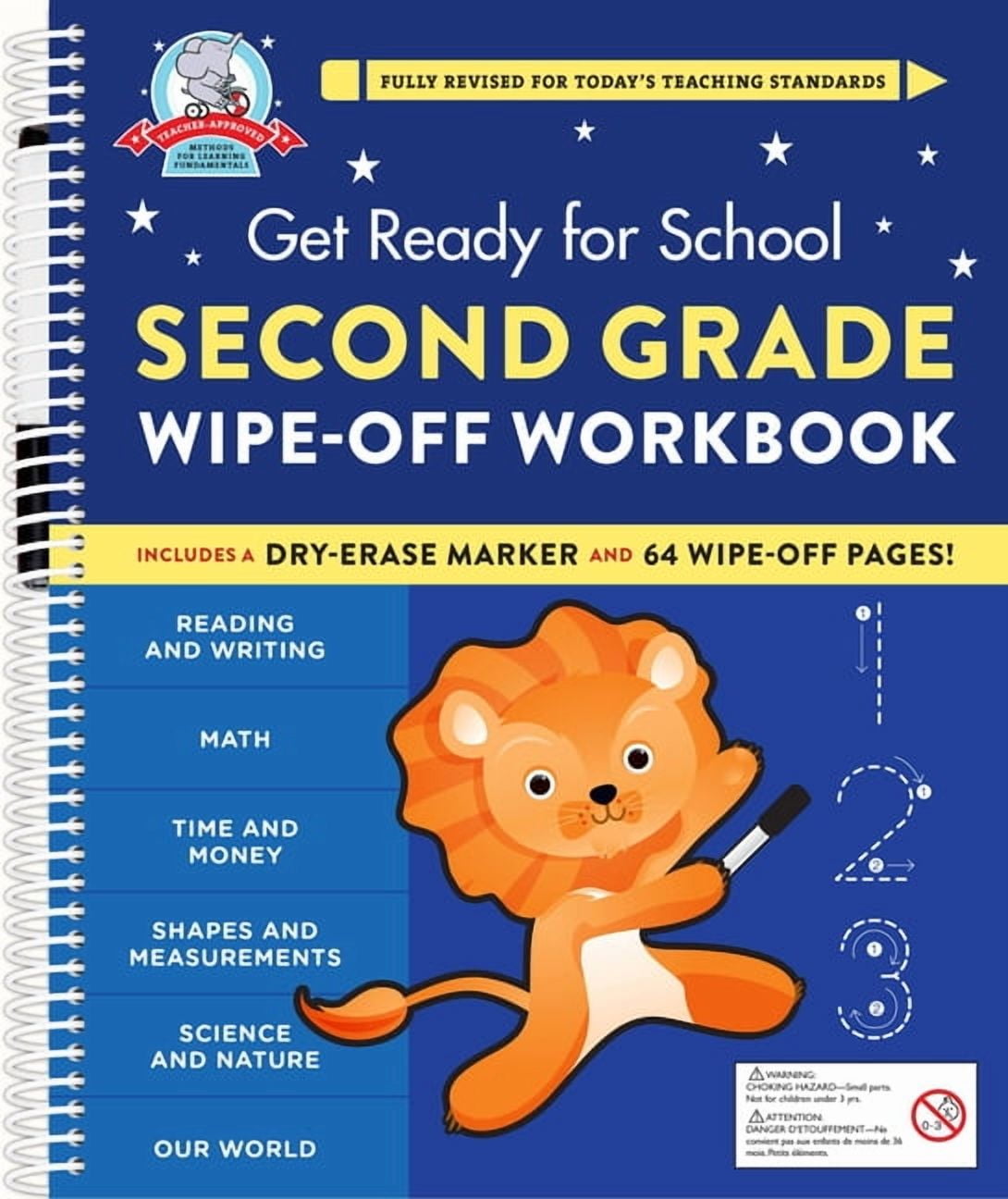 Get Ready for School: Second Grade Wipe-Off Workbook - Walmart.com