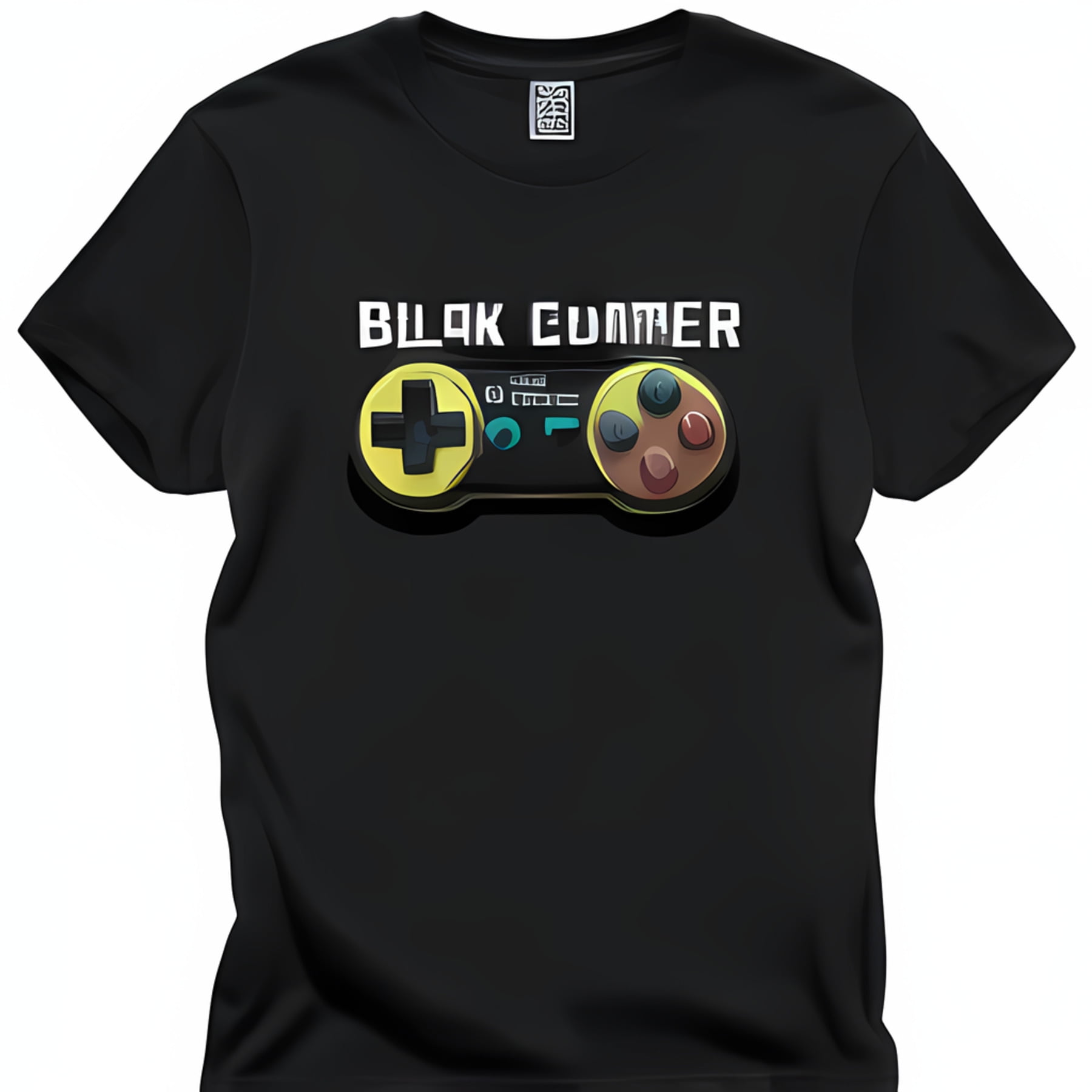 Get Retro Cool with 'BLACK GUNNER' Black T-Shirt featuring 8 Bit Video ...