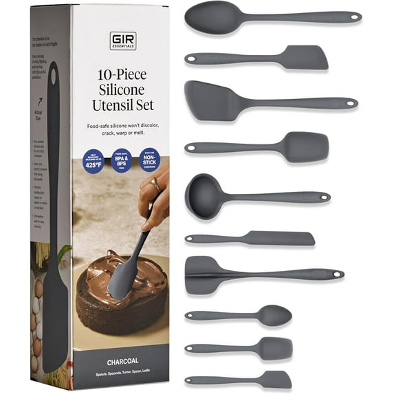 : Get It Right 10 Piece Silicone Essentials Kitchen utensils set ...
