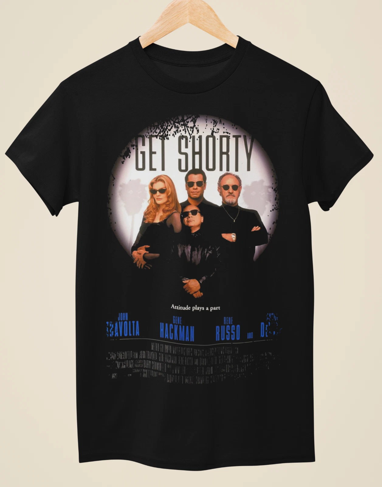 Get Shorty - Movie Poster Inspired Unisex Black T-Shirt - Walmart.com
