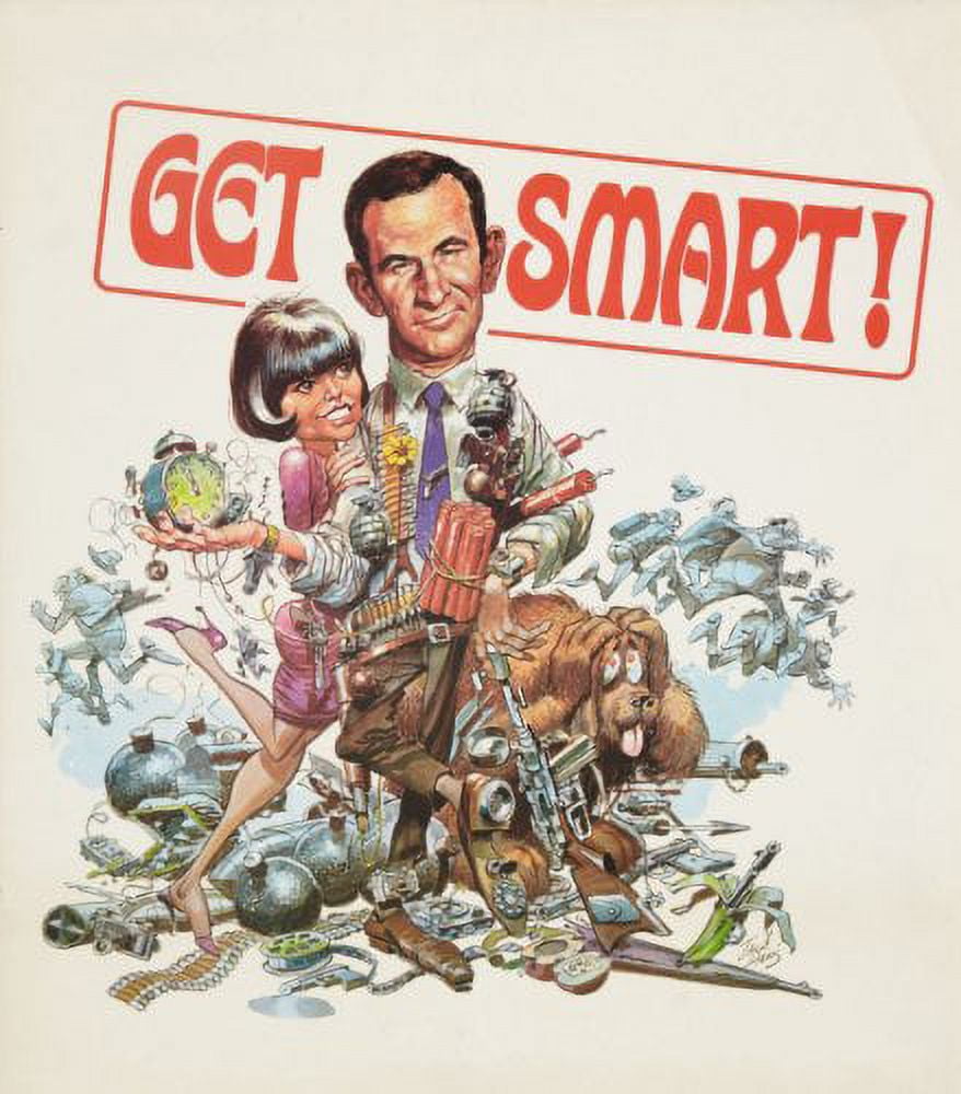 Get Smart Poster 12x16 Art Print on Metal Sign 12in x 16in Multi-Color ...