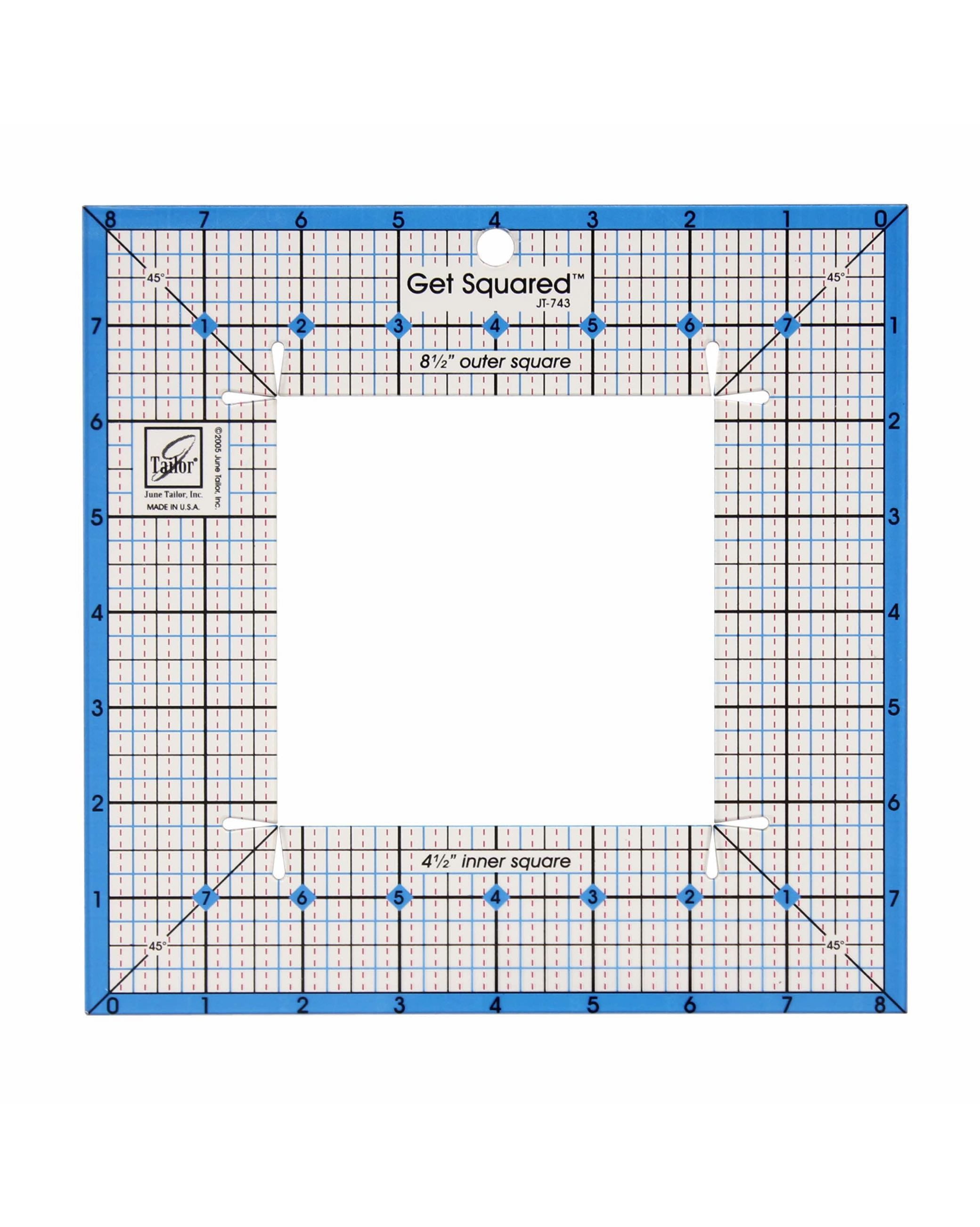 Get Squared Ruler; 8-1/2" Outer 4-1/2" Inner - Walmart.com