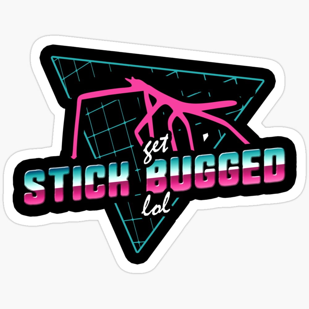 Get Stick Bugged Sticker Phone Decal Water Bottle Stickers Car Decals ...