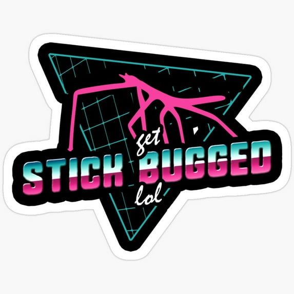 Get Stick Bugged Sticker Phone Decal Water Bottle Stickers Car Decals ...