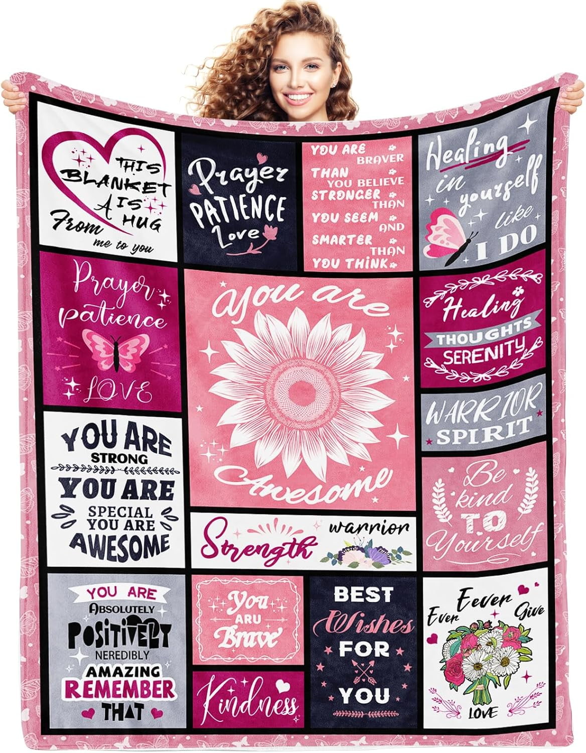 Get Well Blanket, Get Well Soon Gifts for Women Men, Hug Blanket ...