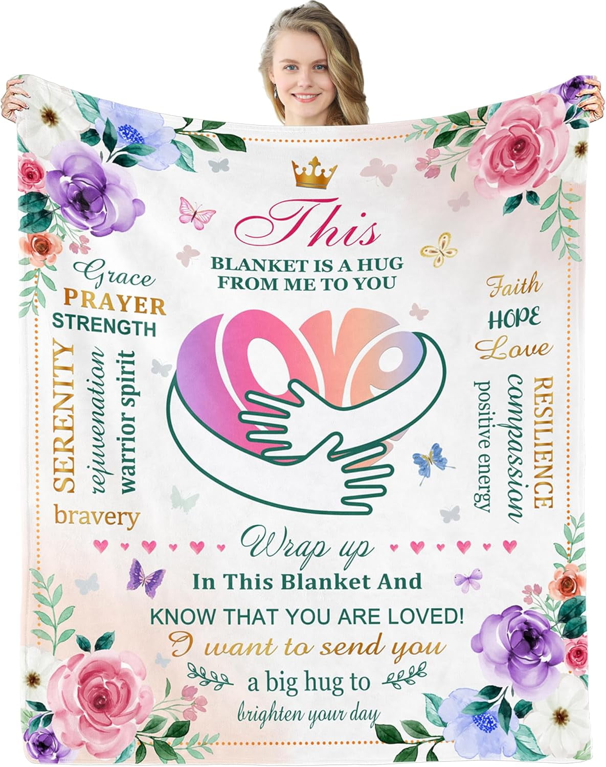 Get Well Gifts for Women, Inspirational Gifts Blanket, Hug/Healing ...