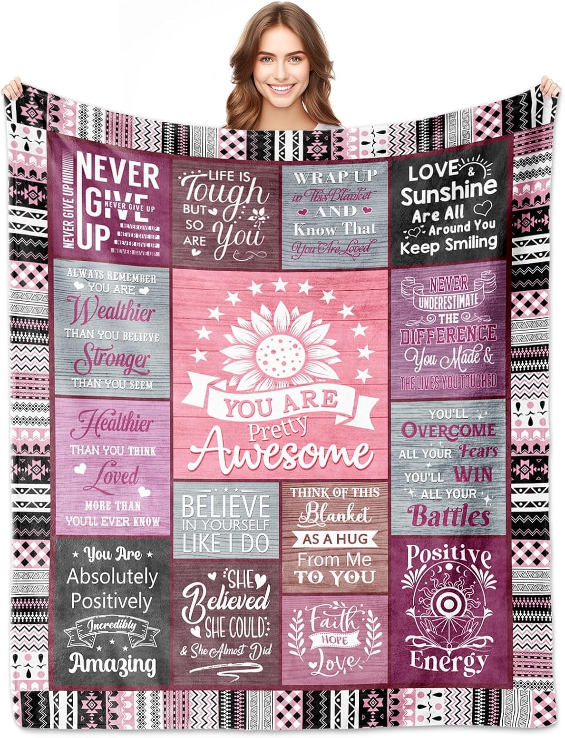 Get Well Gifts for women, Warm Hug Blanket 60"x50", Inspirational Gifts ...