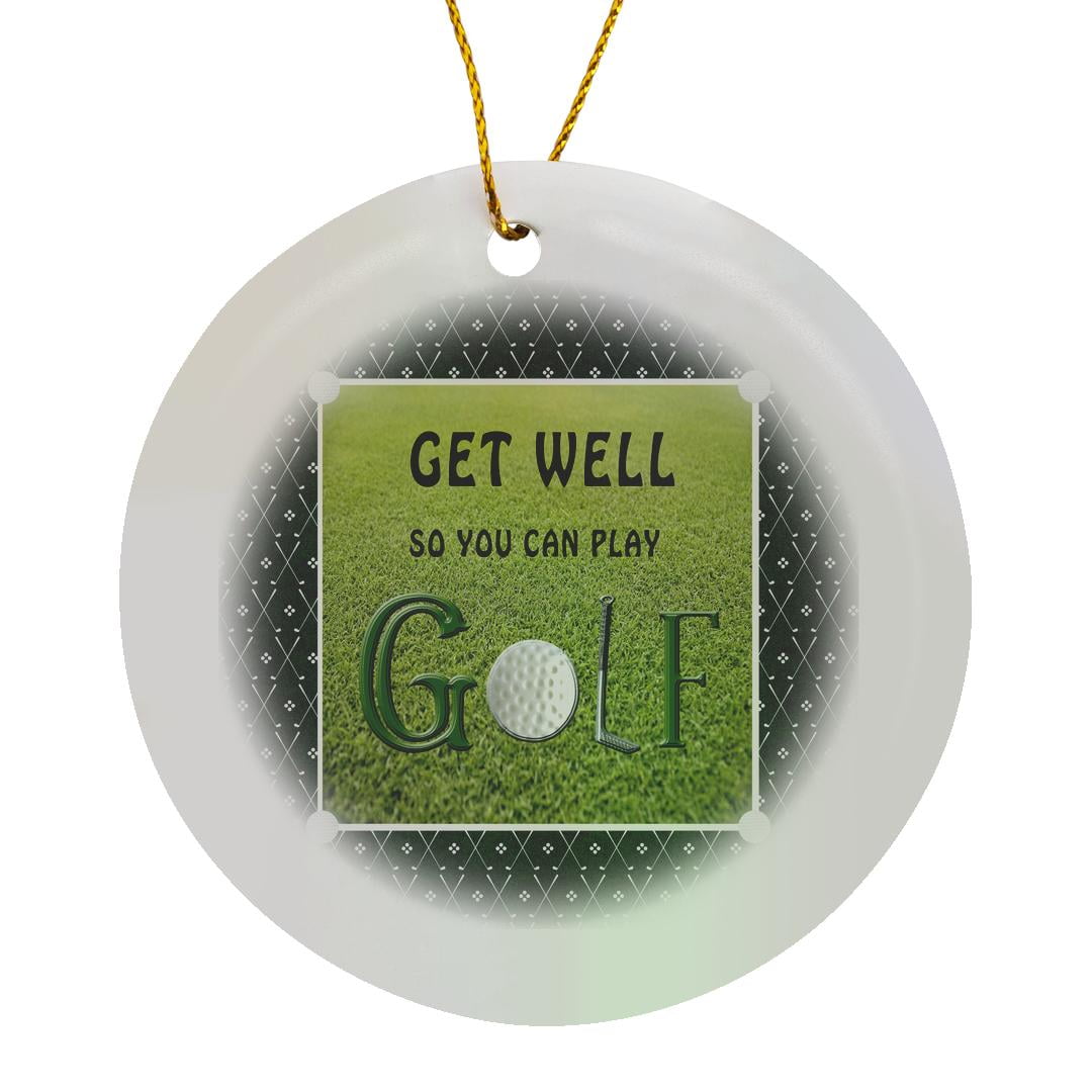 3drose, Get Well So You Can Play, Golf Ball Is the O, Golf Club Is the ...