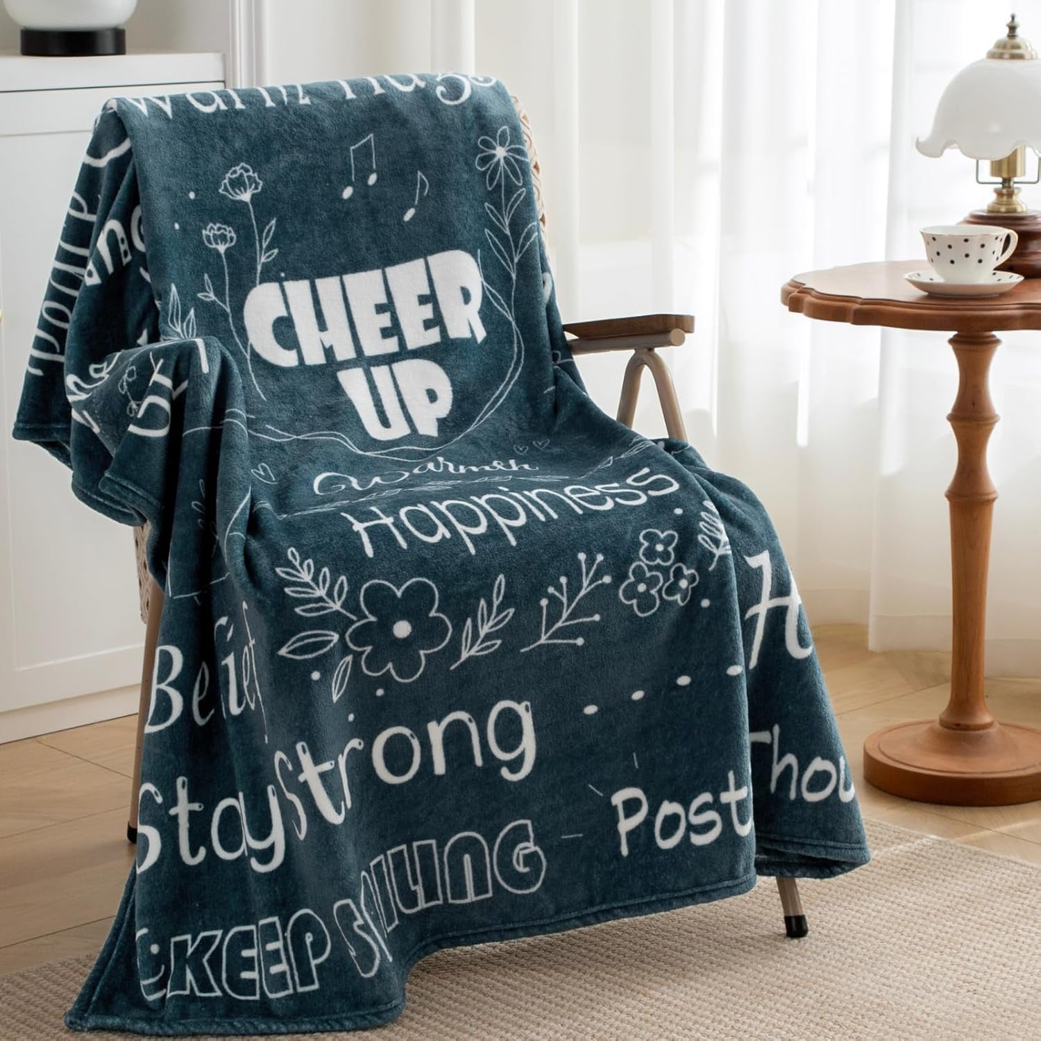 Get Well Soon Blanket - Healing Blanket with Inspirational Words ...