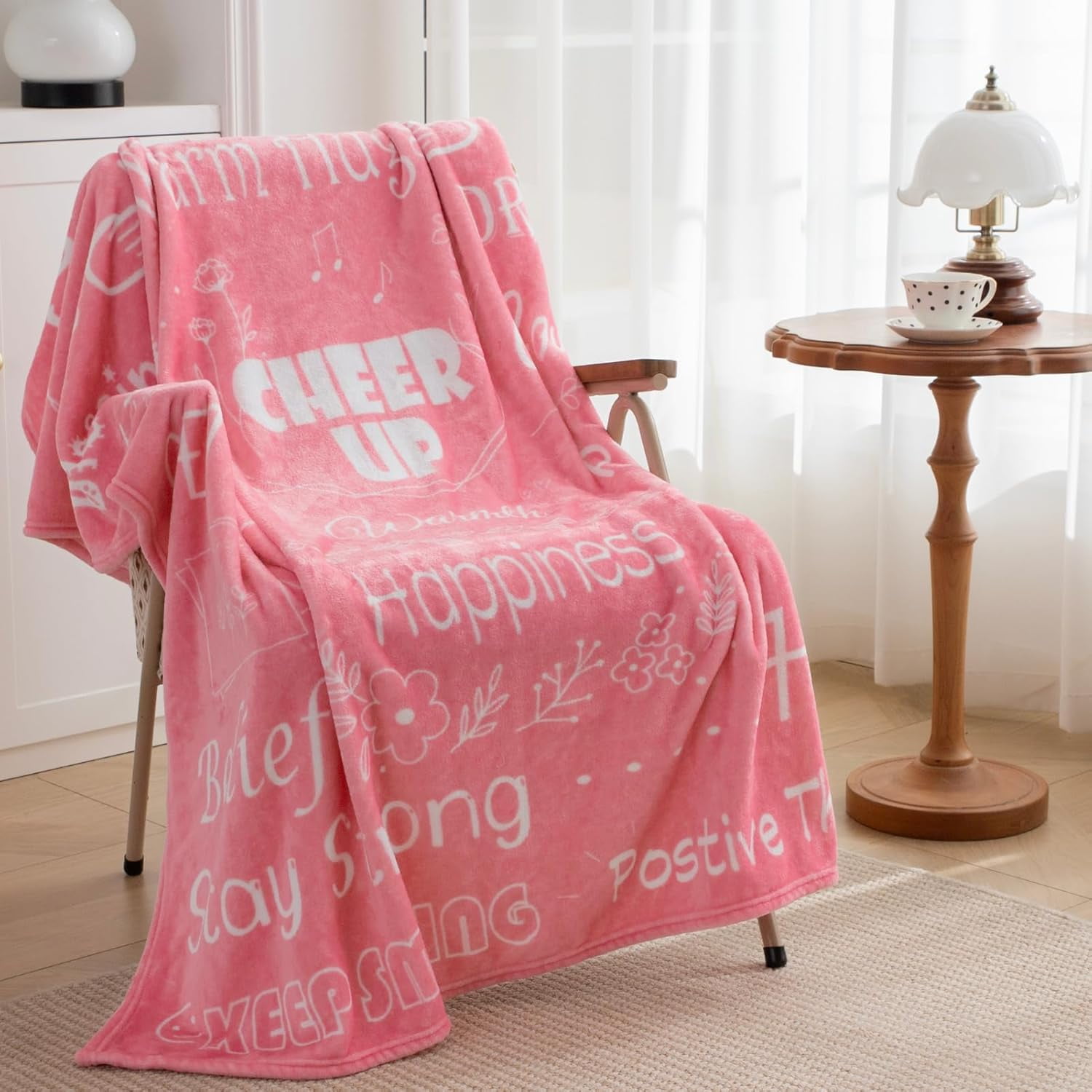 Get Well Soon Blanket - Healing Blanket with Inspirational Words ...