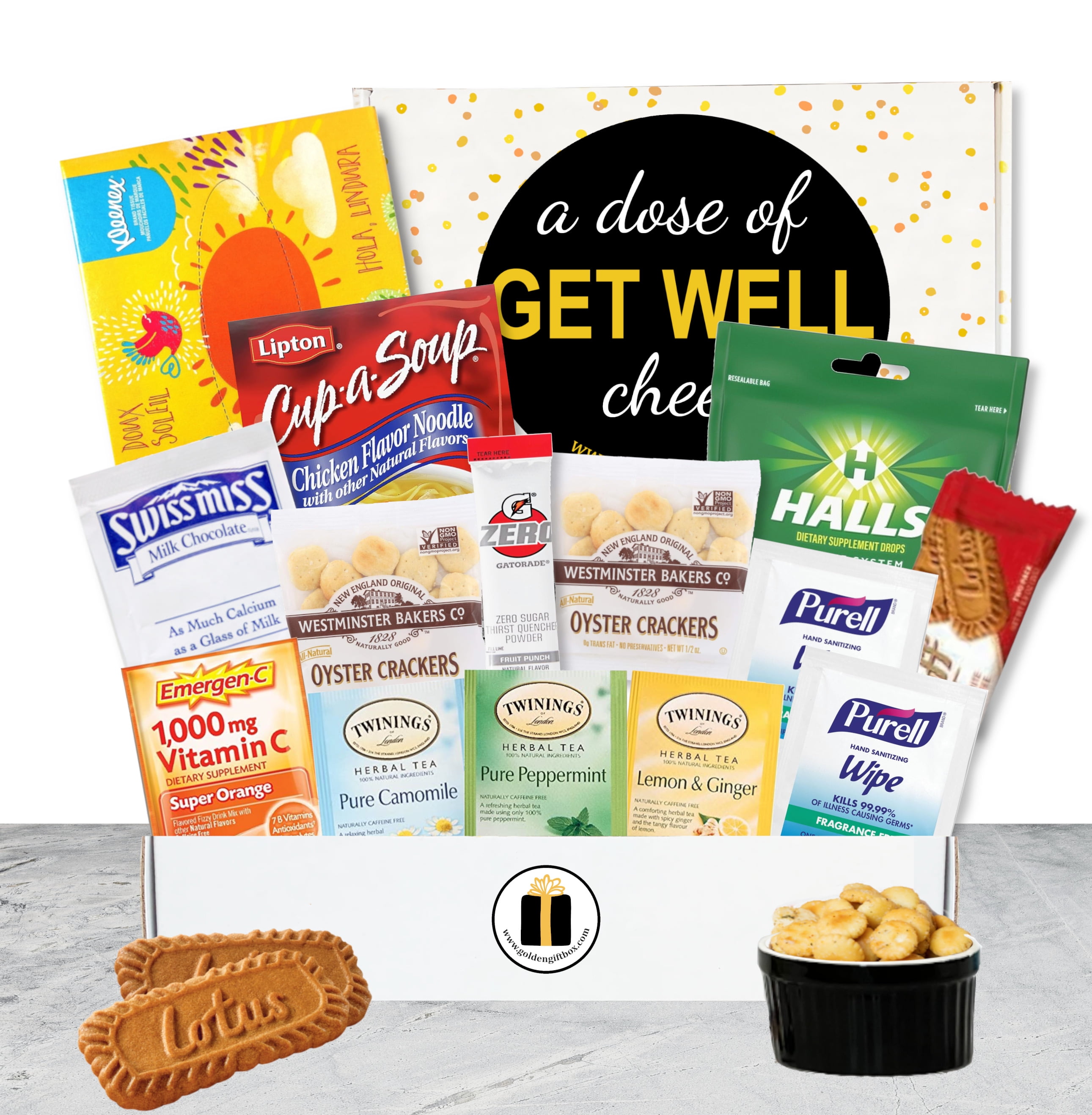 Get Well Soon Care Package ‚Äì Cold & Flu Recovery Essentials Gift Box ...