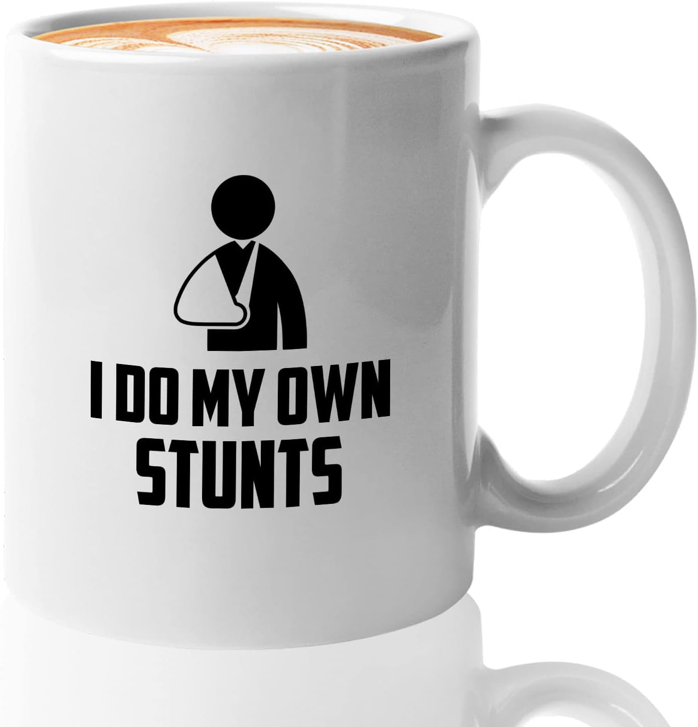 Get Well Soon Coffee Mug 11oz White - I Do My Own Stunts - Broken Arm ...