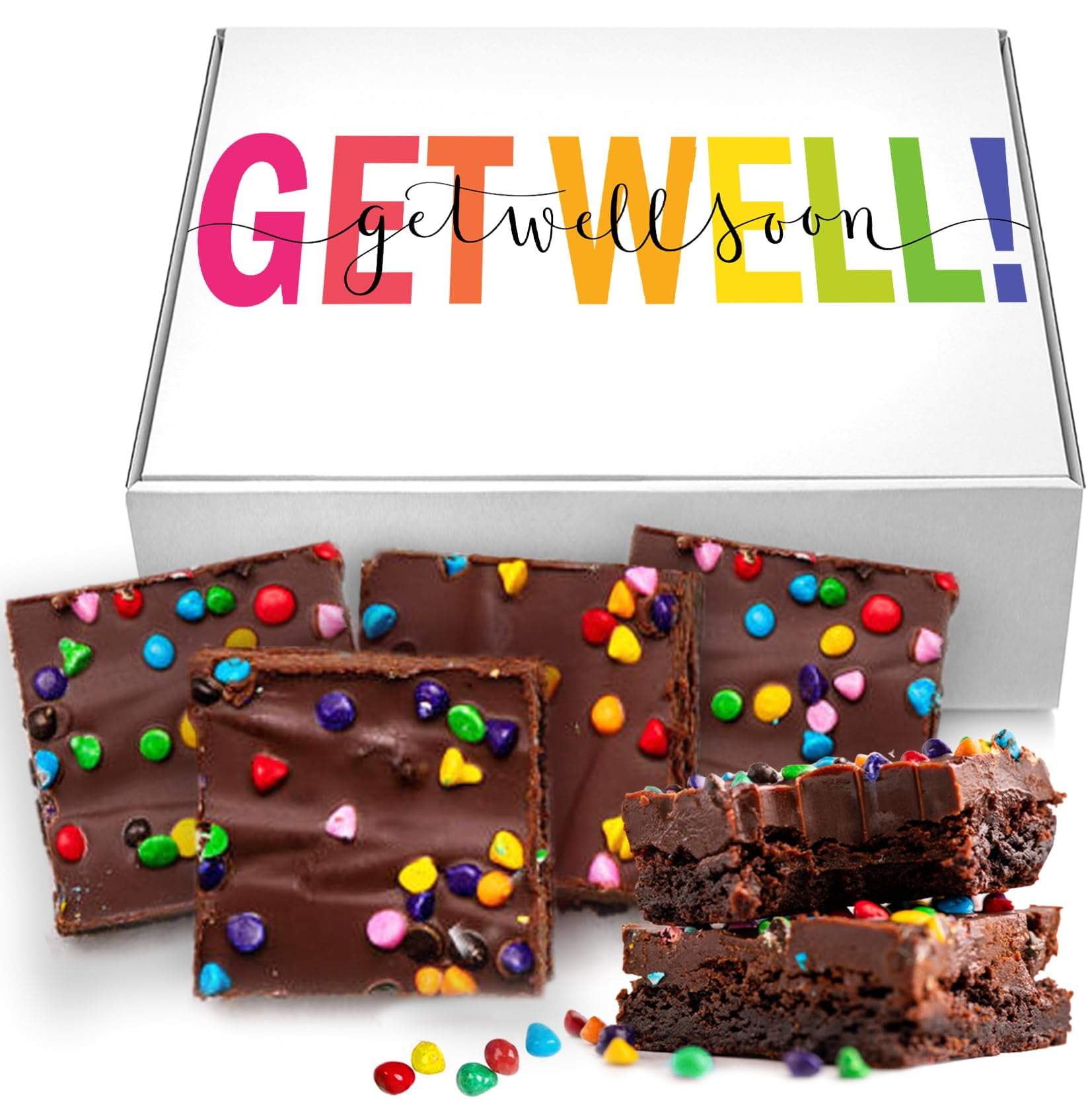Get Well Soon Gift BDF32 Basket Chocolate Brownies Cookies Food Gift ...