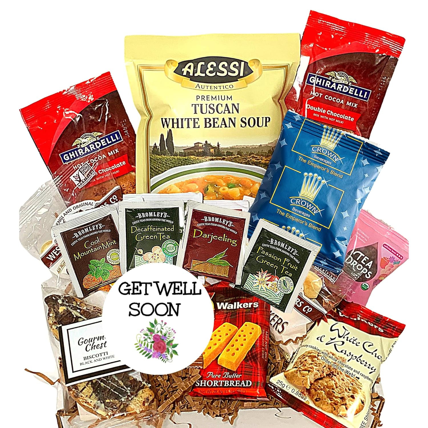 Get Well Soon Gift Basket, Get Well Gift Box, Gift For Sick Person ...