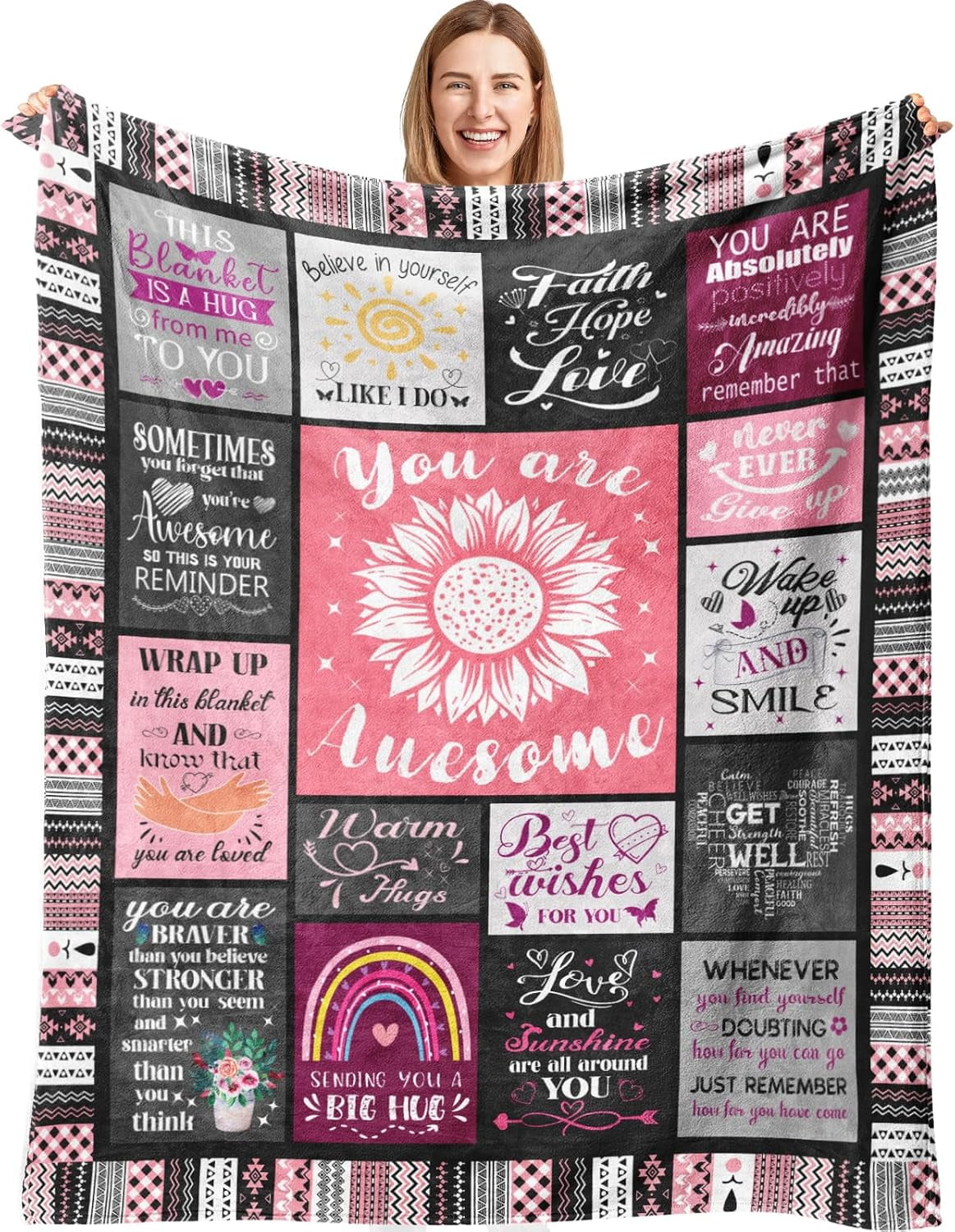 Get Well Soon Gifts for Women After Surgery Blanket, Sympathy Blanket ...