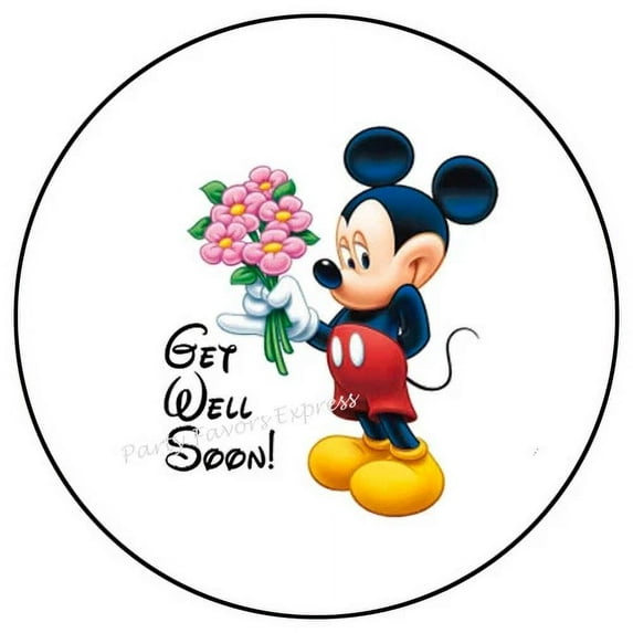 Get Well Soon Mouse Stickers Party Favors Phone Decal Water Bottle ...